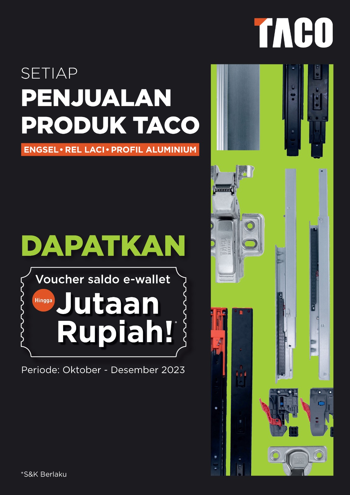 Beli TACO bisa dapet saldo e-wallet Jutaan Rupiah!